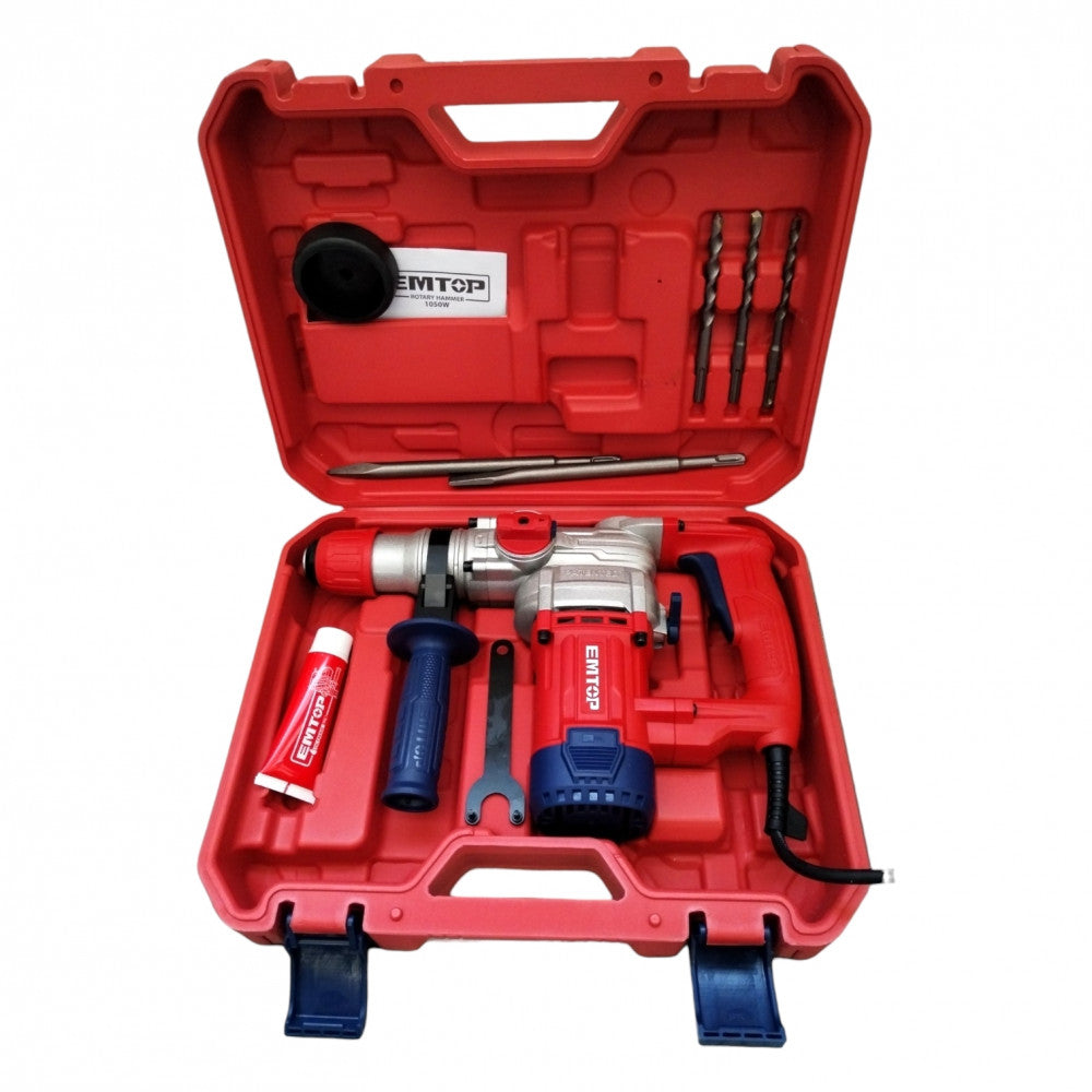 ROTOMARTILLO PROFESIONAL SDS PLUS DE 1050 WATTS, EMTOP